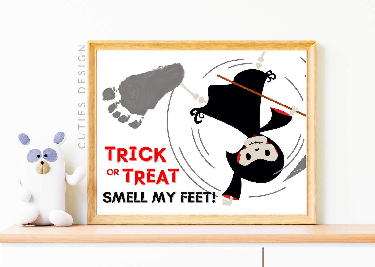 Handprint Art Halloween Printable Craft Pre-school Activity for Baby ...