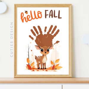 Handprint Art Fall Printable Craft Bundle for Baby Toddler Memory ...
