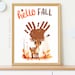 Handprint Art Fall Printable Craft Bundle for Baby Toddler Memory ...
