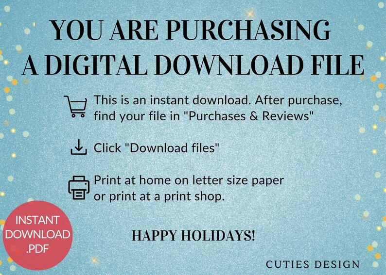 Roll a Penguin Game, Instant Download Christmas Game for Kids ...