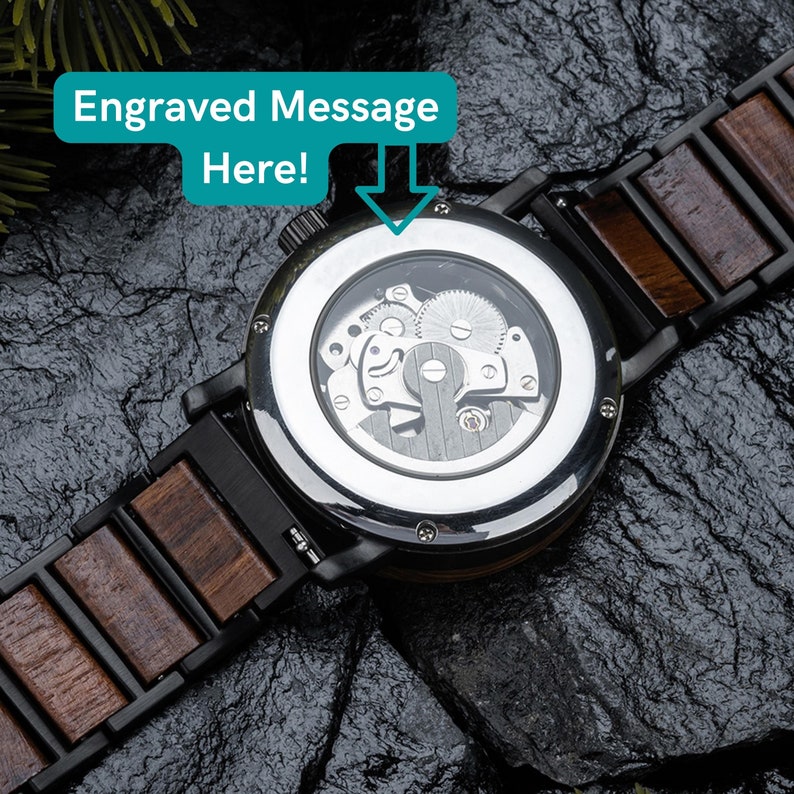 Classic Automatic Wooden Men Watch Collection Tigerwood - Etsy