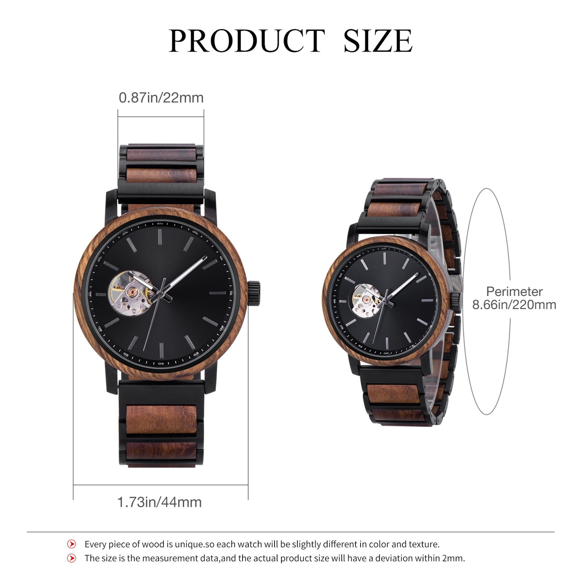 Classic Automatic Wooden Men Watch Collection Tigerwood - Etsy