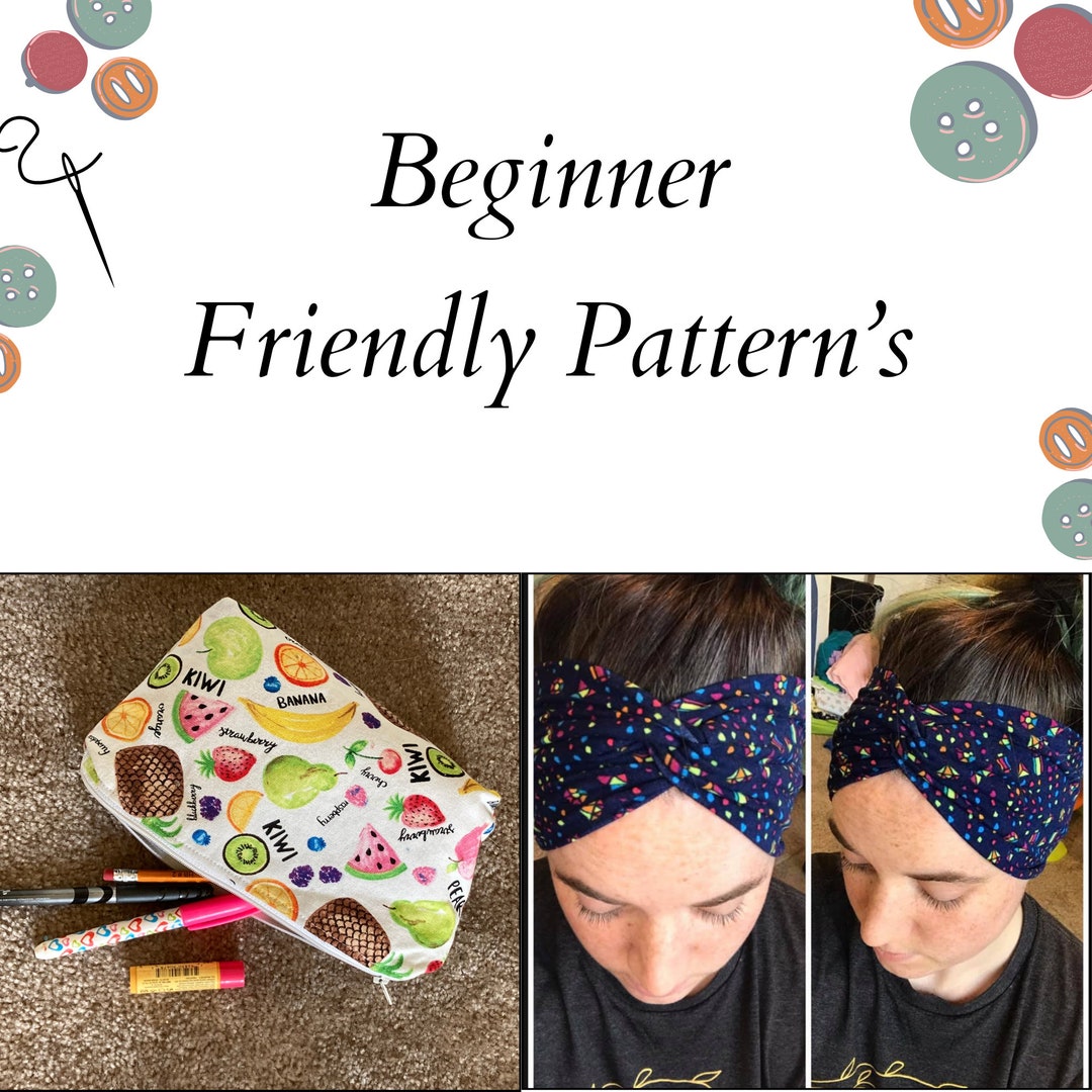 Beginner Sewing Patterns: 10 Easy DIY Projects (PDF Pattern) - Etsy