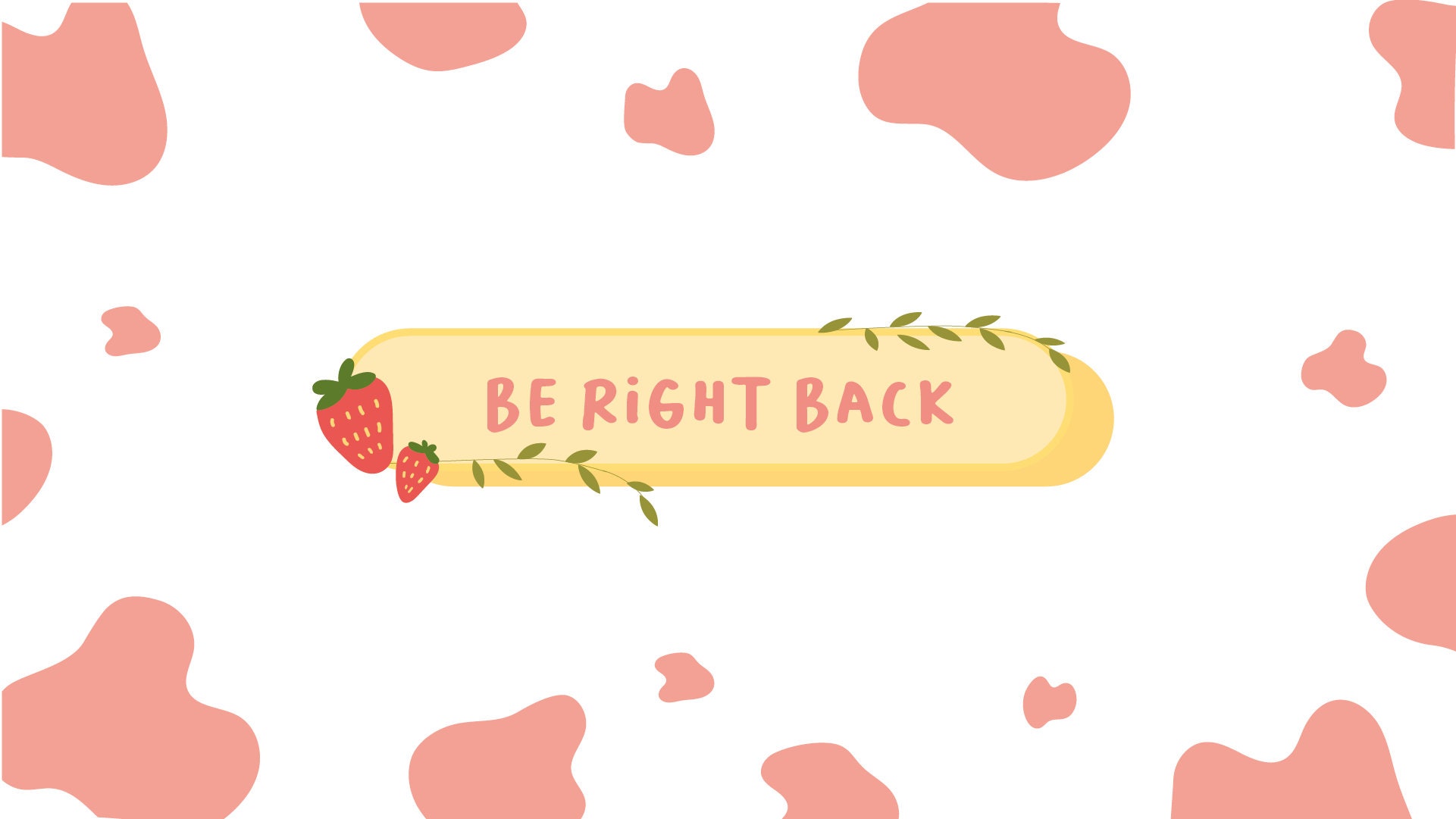 TWITCH OVERLAY/ Strawberry Stream Screen: Screens, Cam Frames, Chat ...