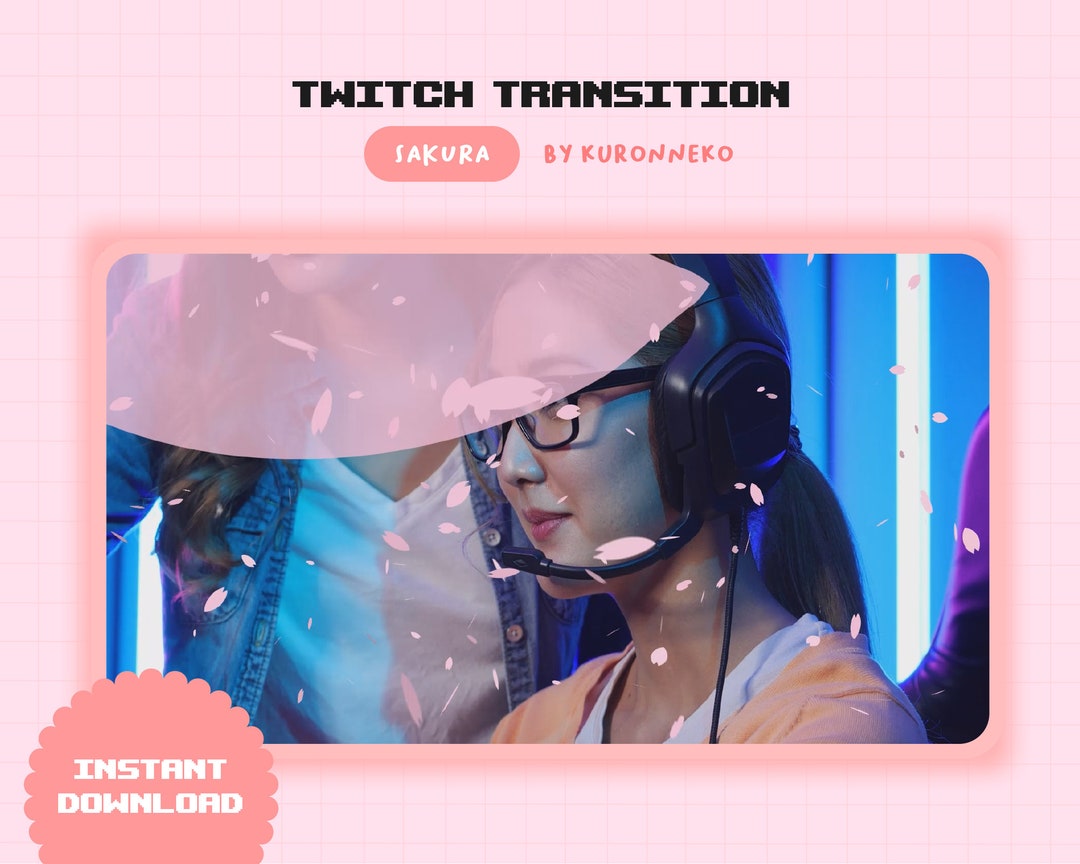 TWITCH TRANSITION SAKURA/ Stream Transition - Etsy