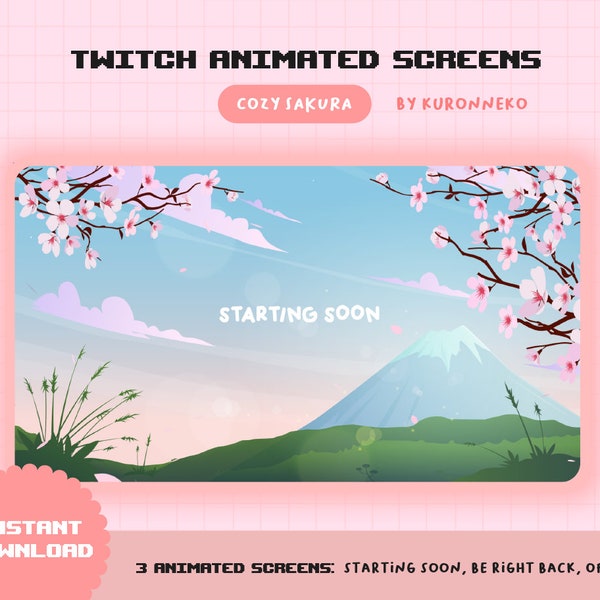 Animated Starting Soon Screen - Etsy