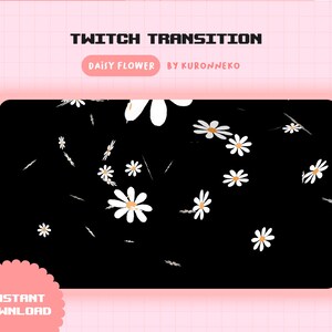 TWITCH Daisy FLOWER TRANSITION/ Stream Transition - Etsy Canada