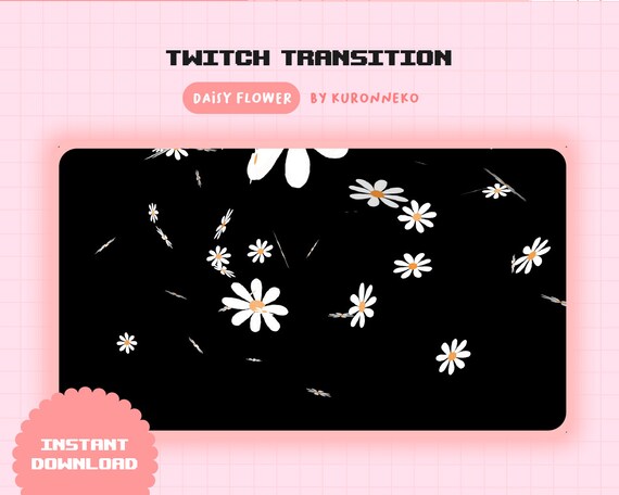 TWITCH Daisy FLOWER TRANSITION/ Stream Transition - Etsy Canada