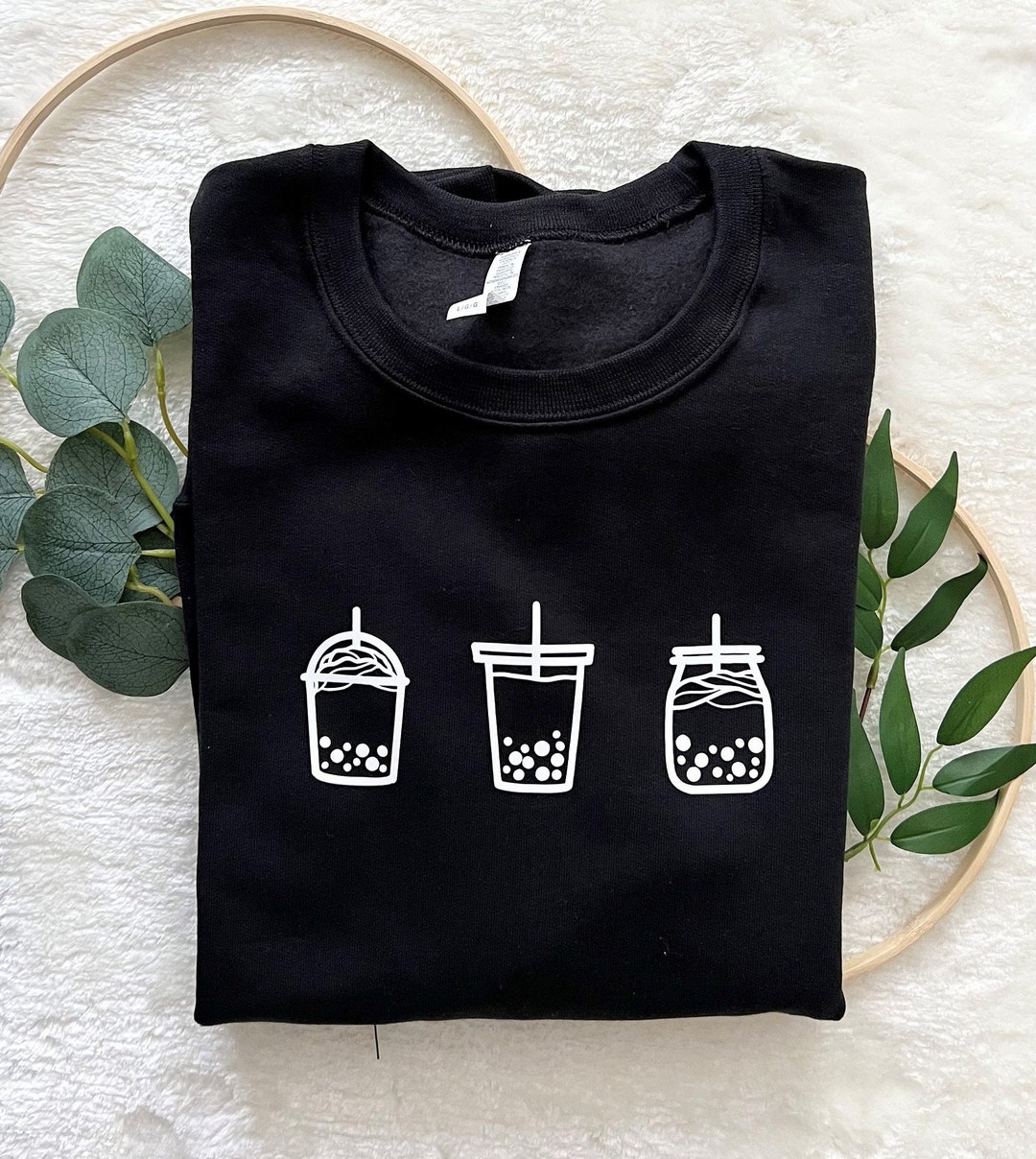 Bubble Tea / Boba Sweatshirt or Tshirt | Crewneck, Milk Tea, Tee, Asian ...