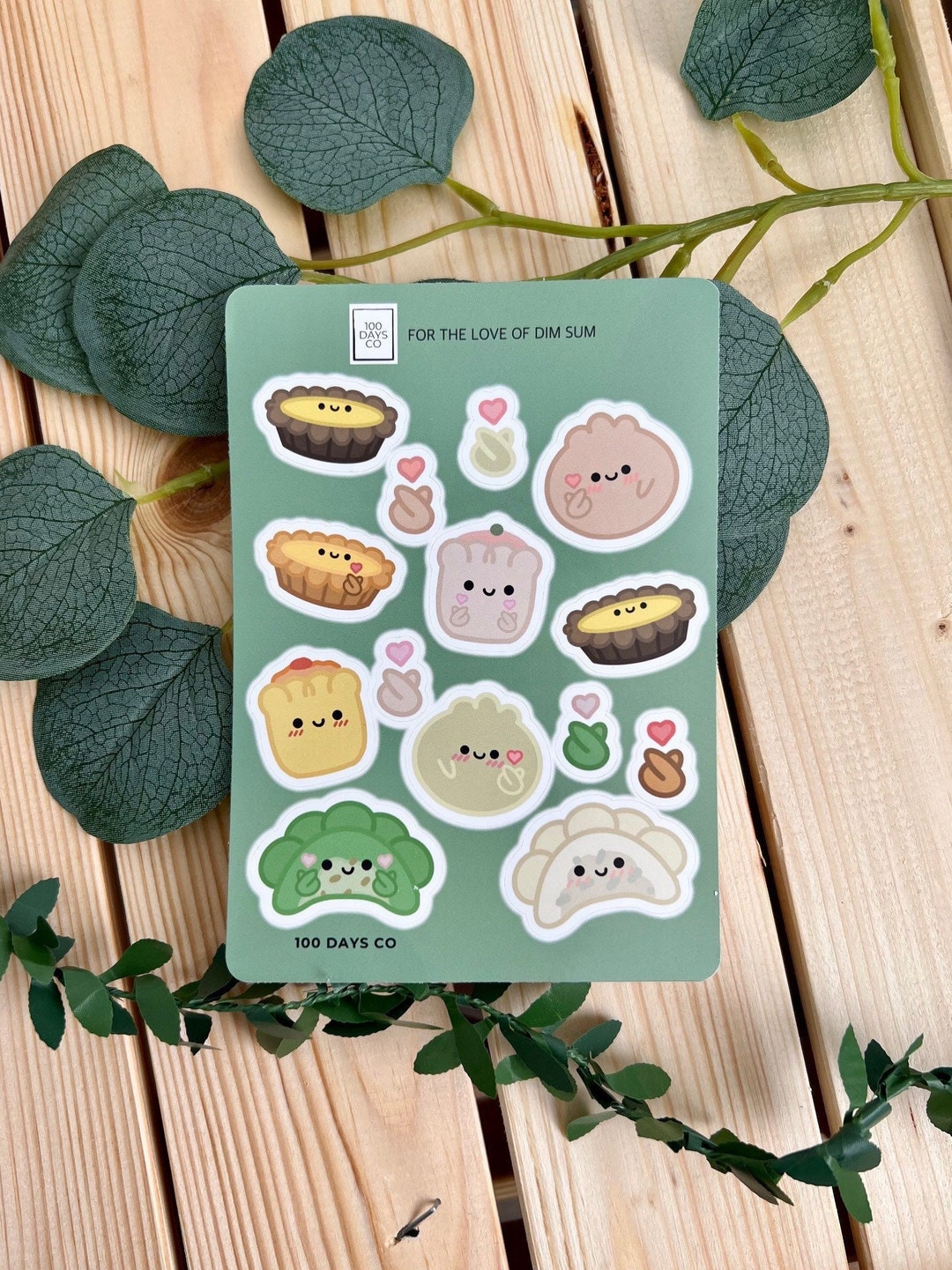 Dim Sum Sticker Sheet | Steamed Dumpling Siu Mai Egg Tart Asian Food ...
