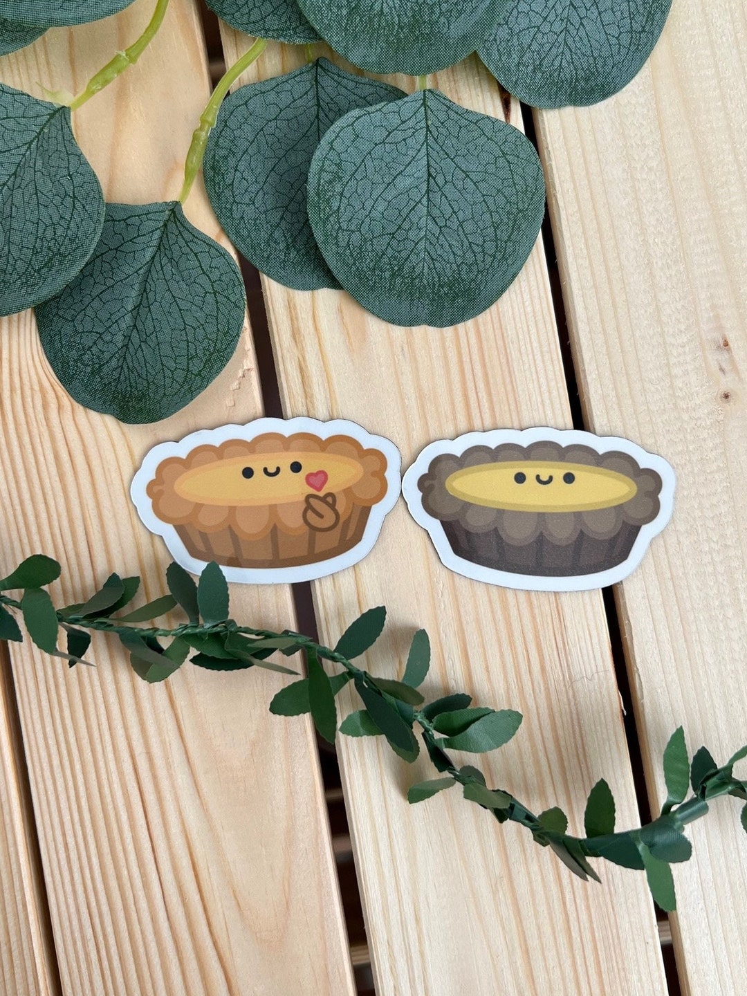 Asian Food Stickers | Dim Sum Egg Tart Korean Heart Dan Tat Laptop ...