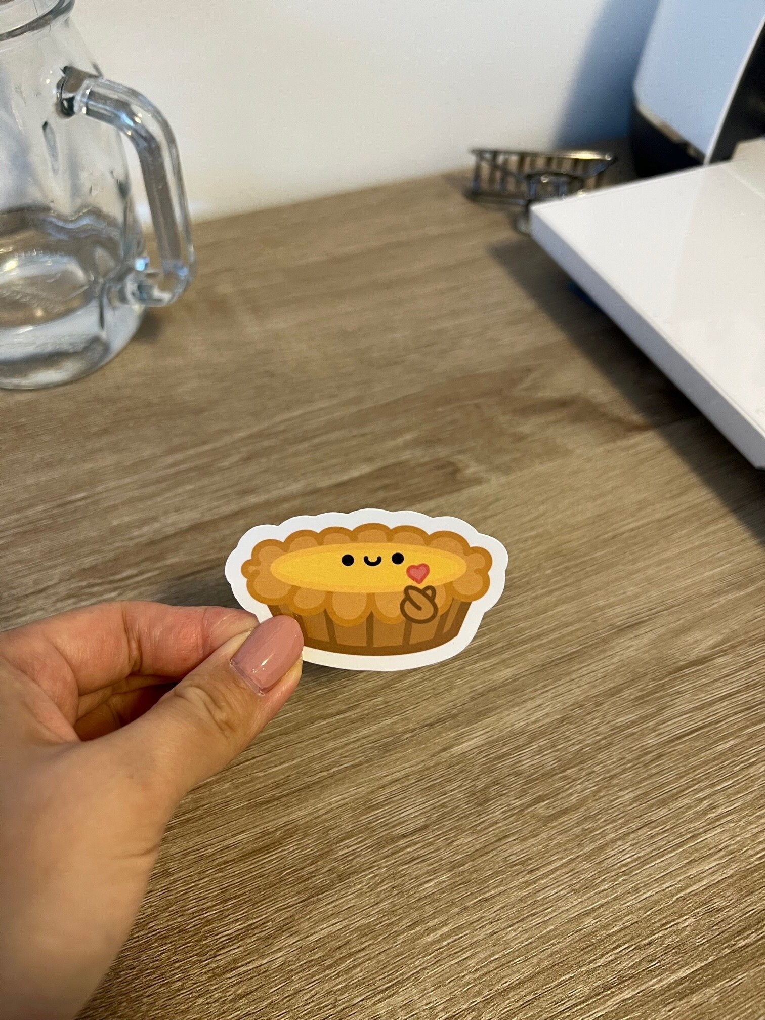 Asian Food Stickers | Dim Sum Egg Tart Korean Heart Dan Tat Laptop ...