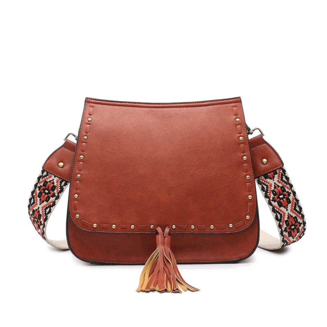 Bailey Shoulder Bag With Tassel and Guitar Strap-jen & Co - Etsy