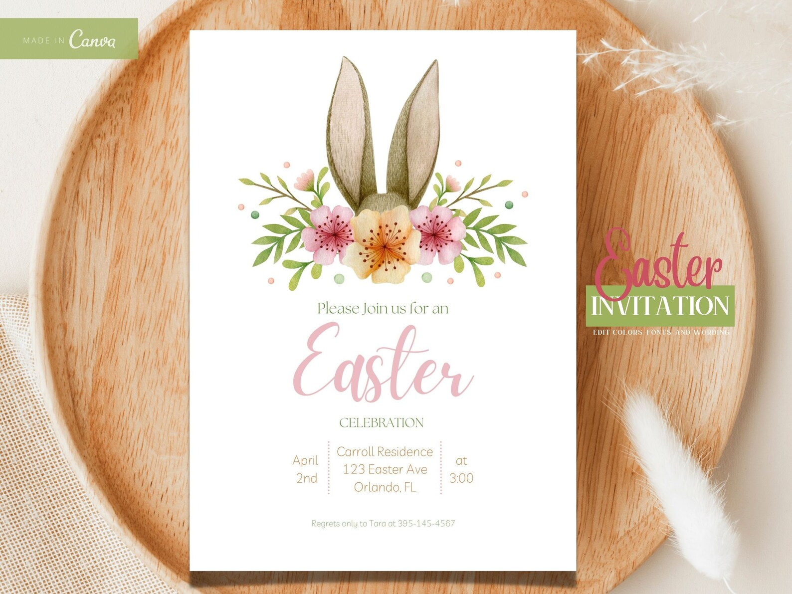 Easter Invitation Easter Invitation Template Easter Egg Hunt Easter ...