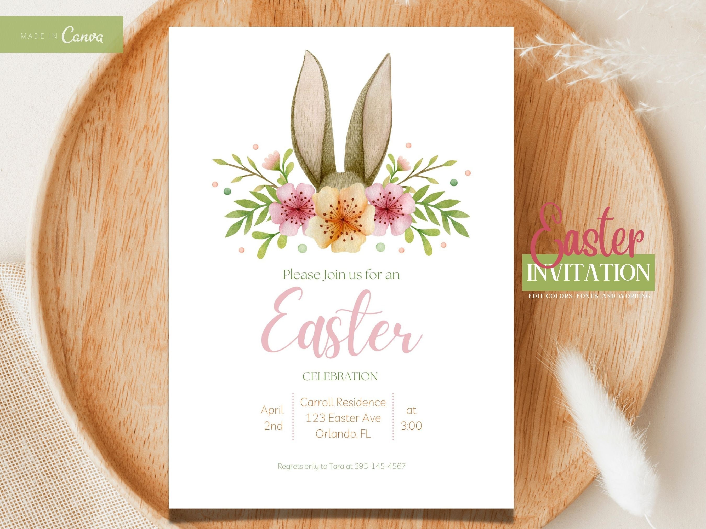 Easter Invitation Easter Invitation Template Easter Egg Hunt Easter ...