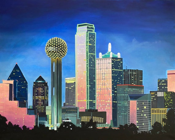 Dallas Skyline Coloring Pages