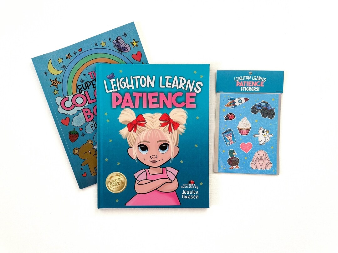 LEIGHTON LEARNS PATIENCE | Children's Book With Coloring Book and ...