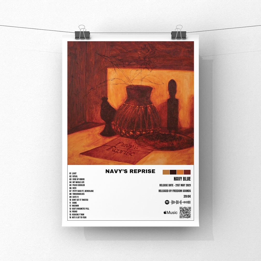 Album Poster Navy's Reprise Navy Blue A3 Glossy - Etsy