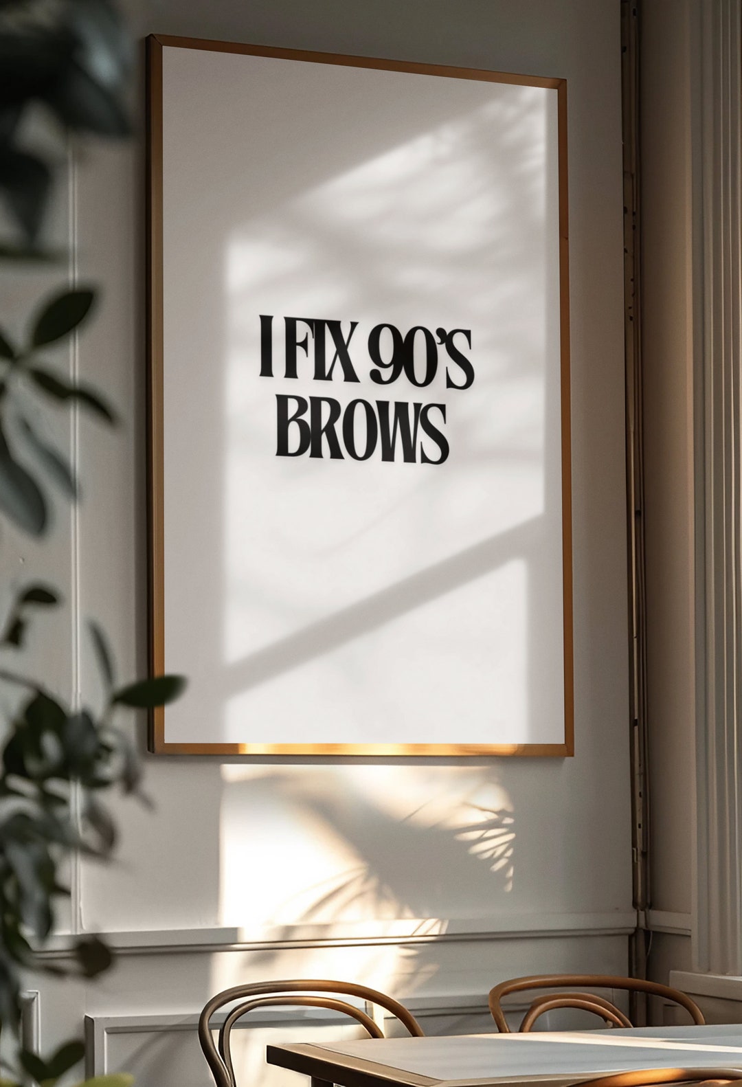 I Fix 90s Brows Print, Funny Brow Artist Wall Art, Brow Studio Decor ...