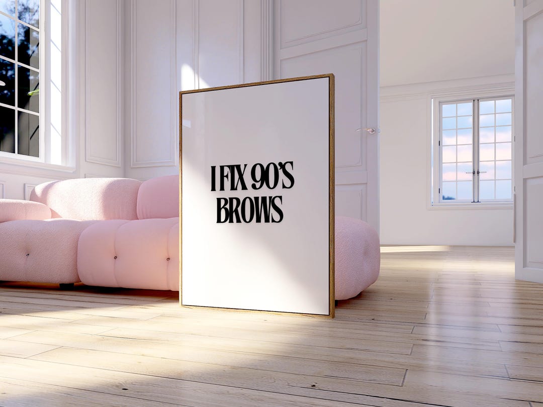 Brow Studio Decor, Brow Artist Wall Art Printables, Hairstylist Gift ...