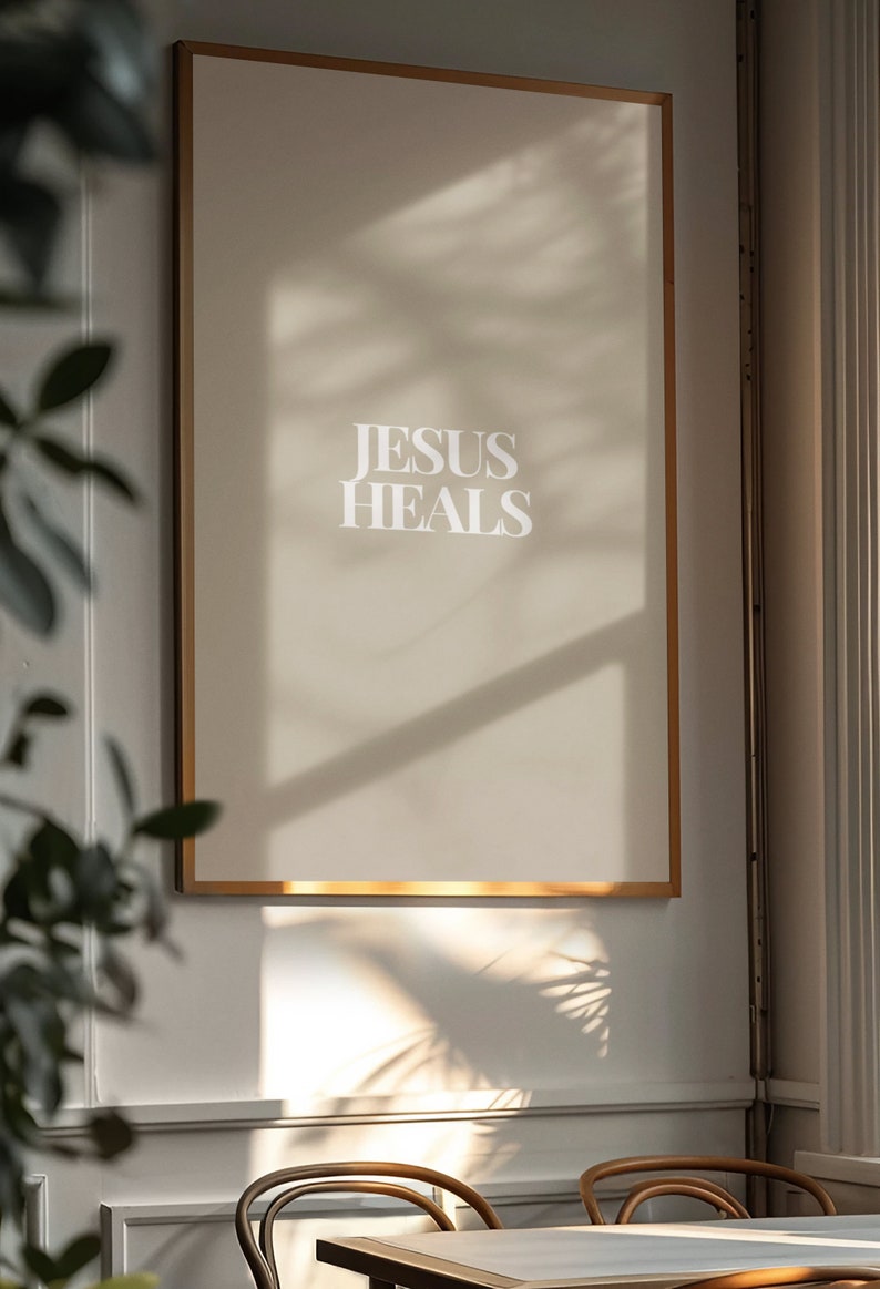 Jesus Heals Wall Art, Jesus Heals Art Print, Jesus Heals Printable ...