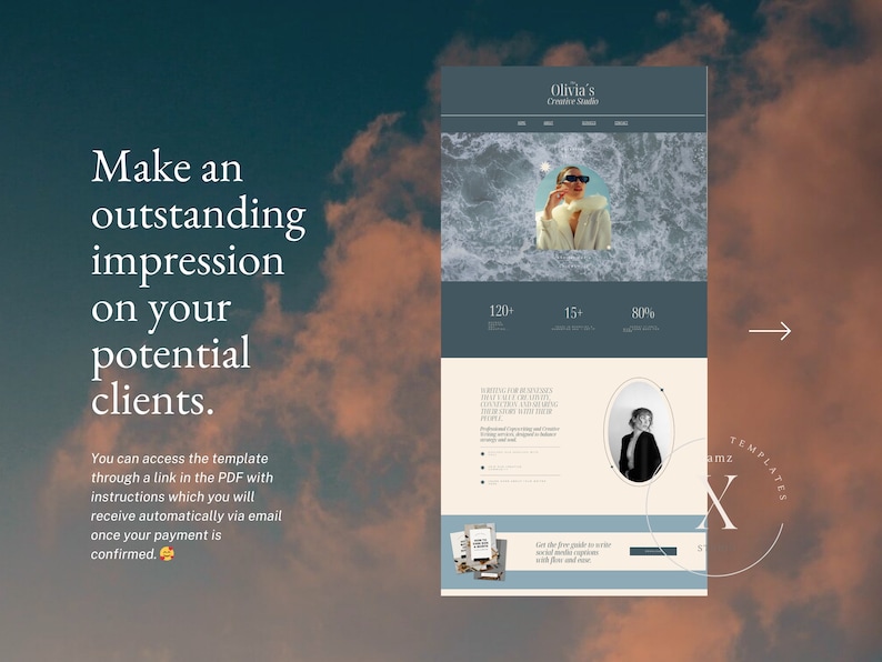 Digital Designer Website Canva Template, Freelancer Website, Personal ...