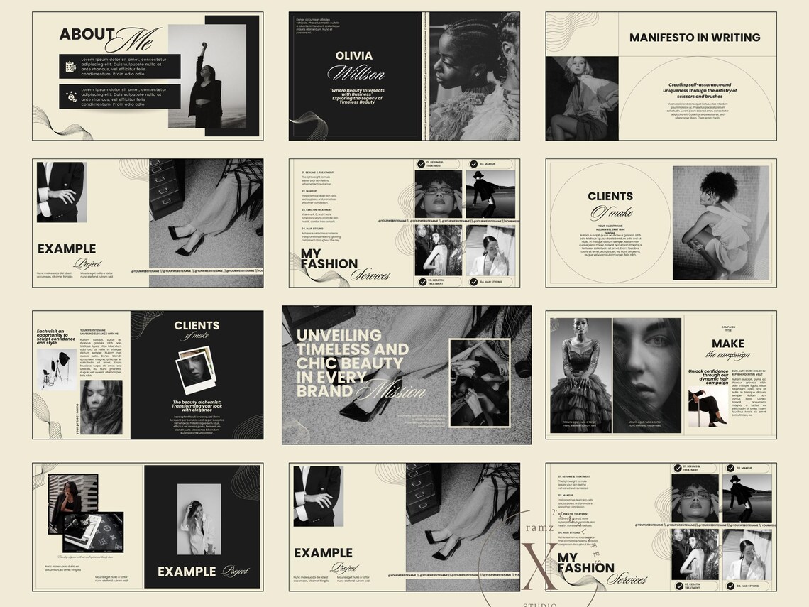 Creative Portfolio Template Canva, Business Portfolio, Portfolio ...