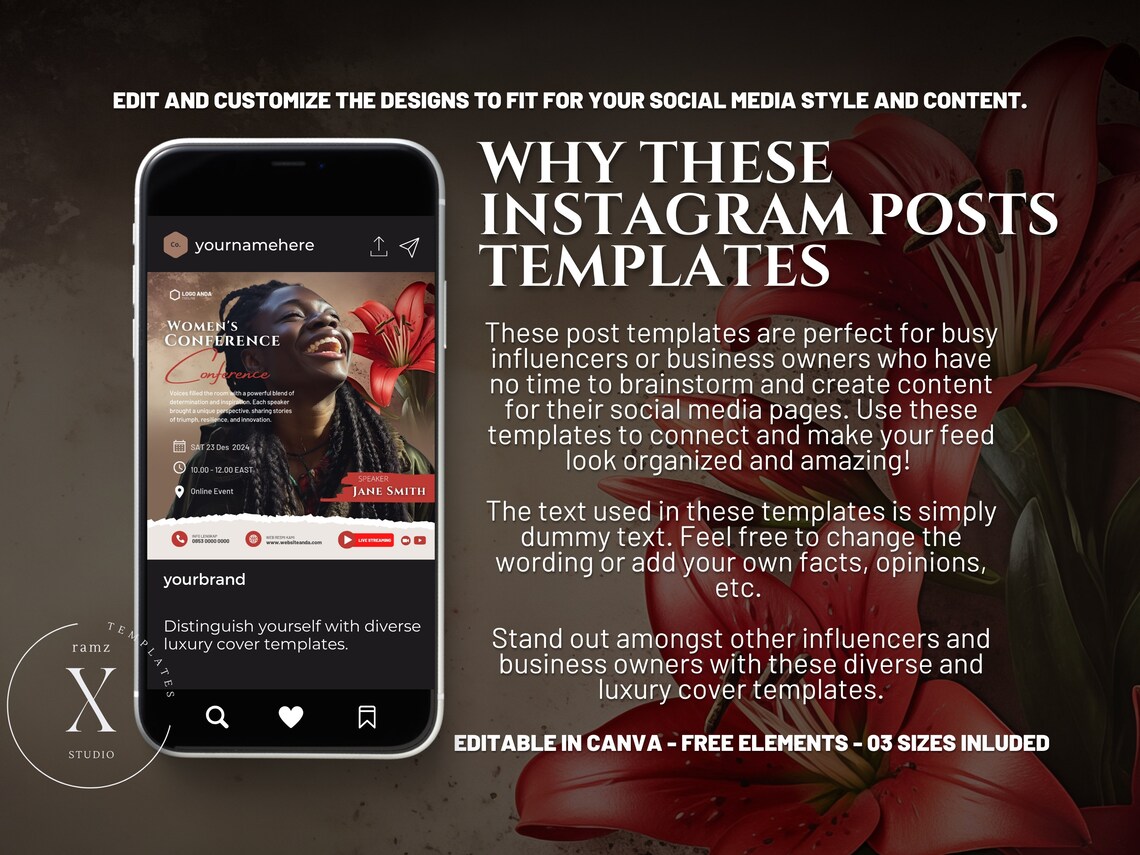 Women's Conference Flyer, Women's Empowerment Flyer, Conference Flyer ...