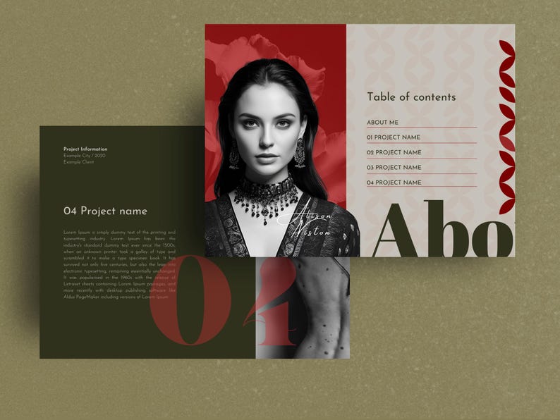 Creative Portfolio Template Canva, Business Portfolio, Portfolio ...