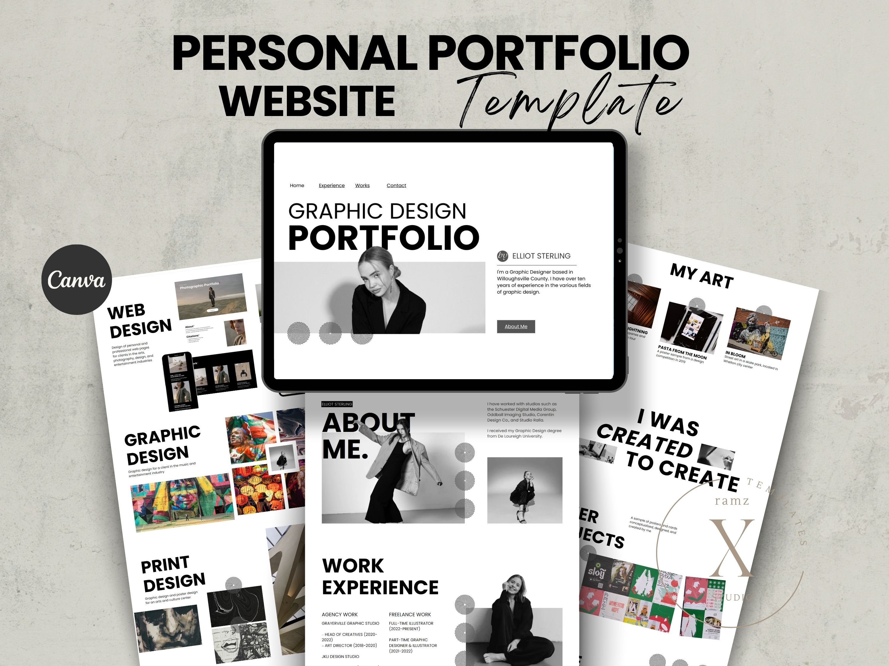 Personal Portfolio Website Template, Minimalist Portfolio Website ...