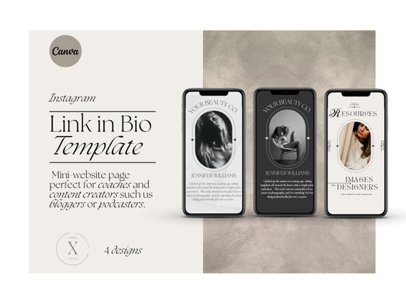 Instagram Landing Page Template Instagram Link in Bio - Etsy