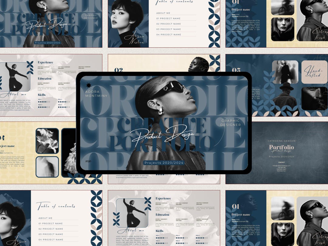 Creative Portfolio Template Canva, Business Portfolio, Portfolio ...