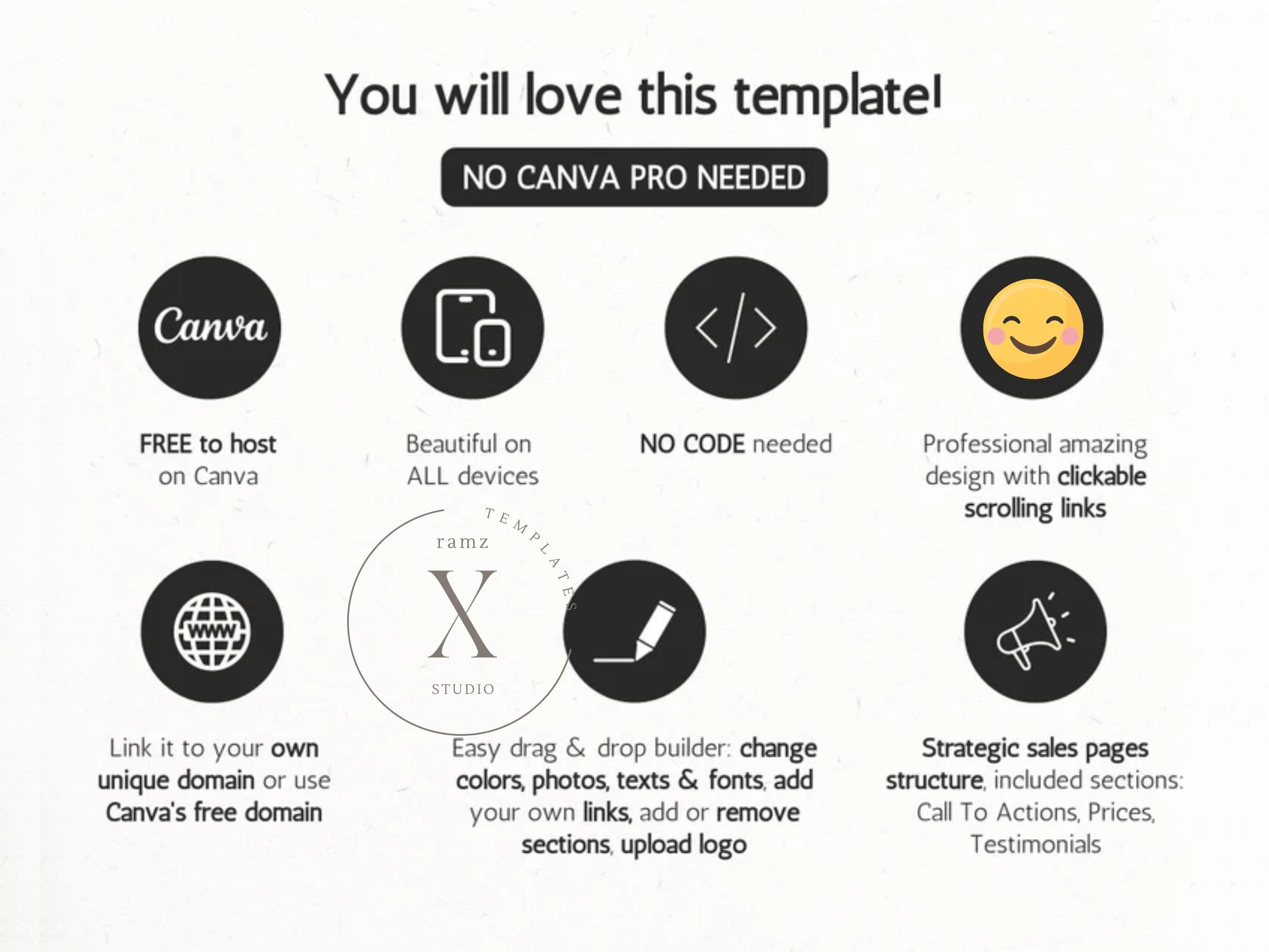 Spiritual Website Template Canva, Mystical Website, Witch Website ...