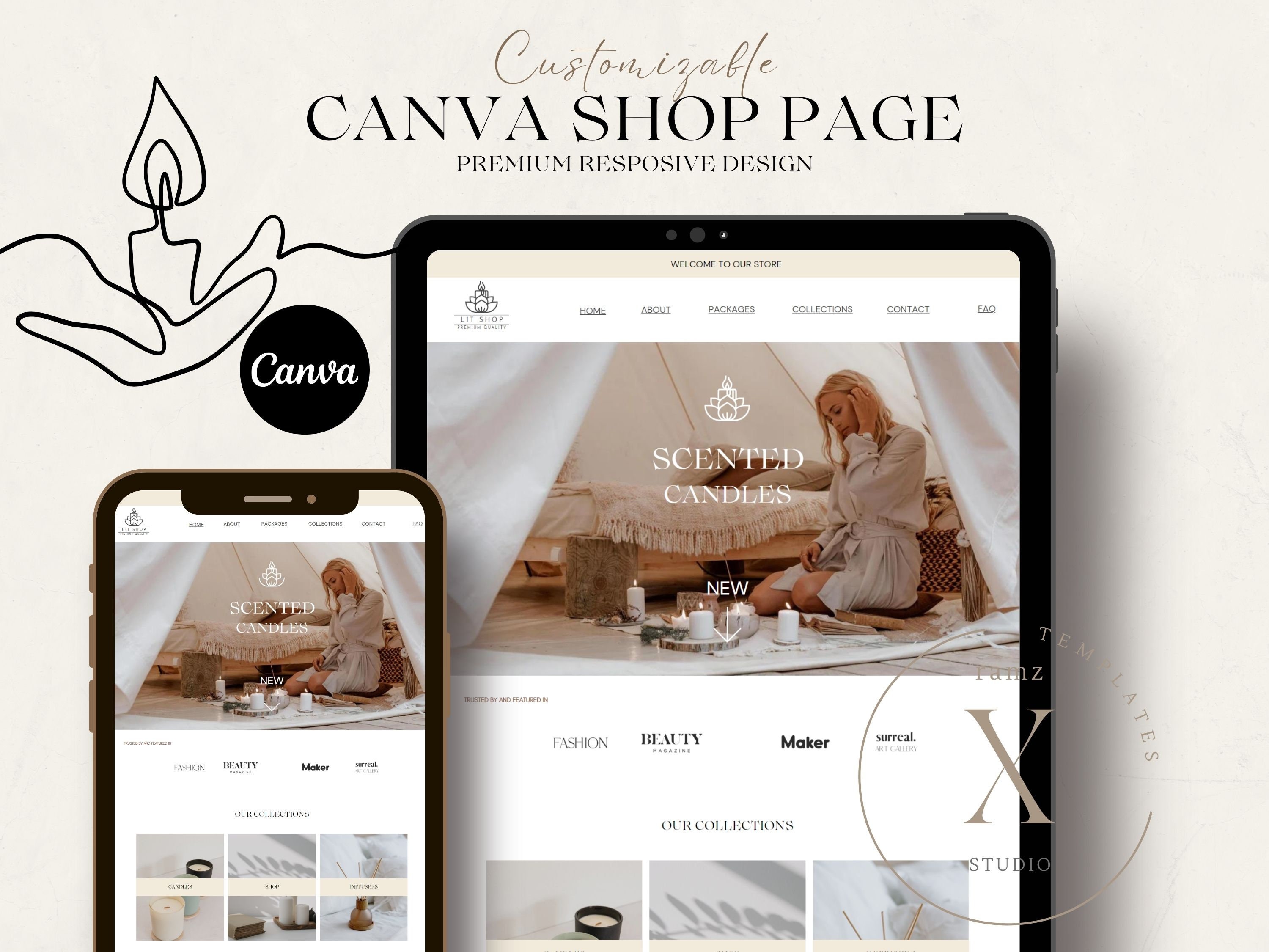 Canva Sales Page Template Modern Canva Theme Sales Page, Sales Landing ...
