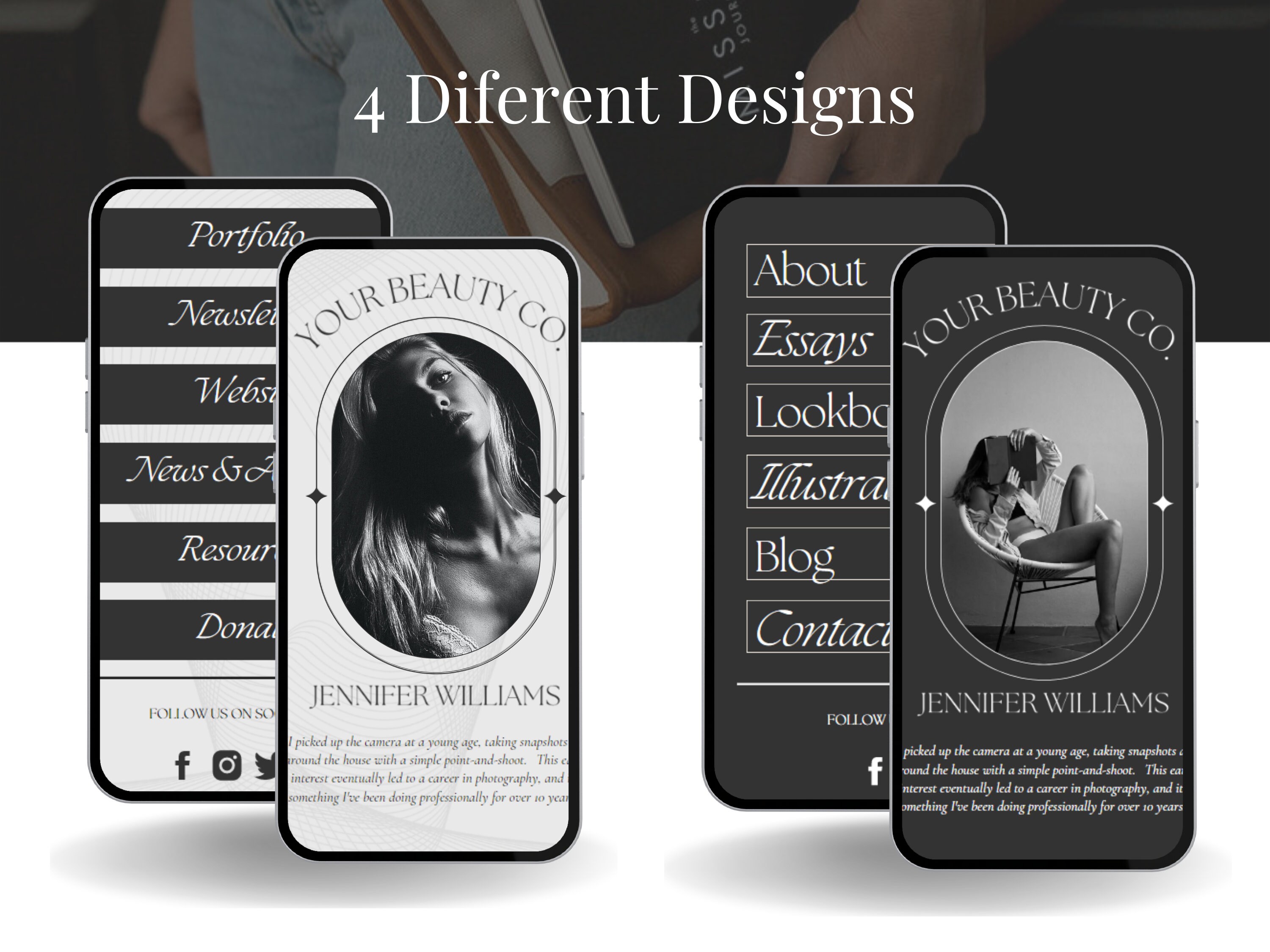 Instagram Landing Page Template, Instagram Link in Bio, Template Canva ...