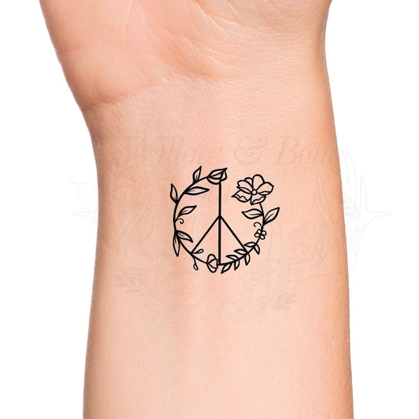 Peace Tattoo - Etsy