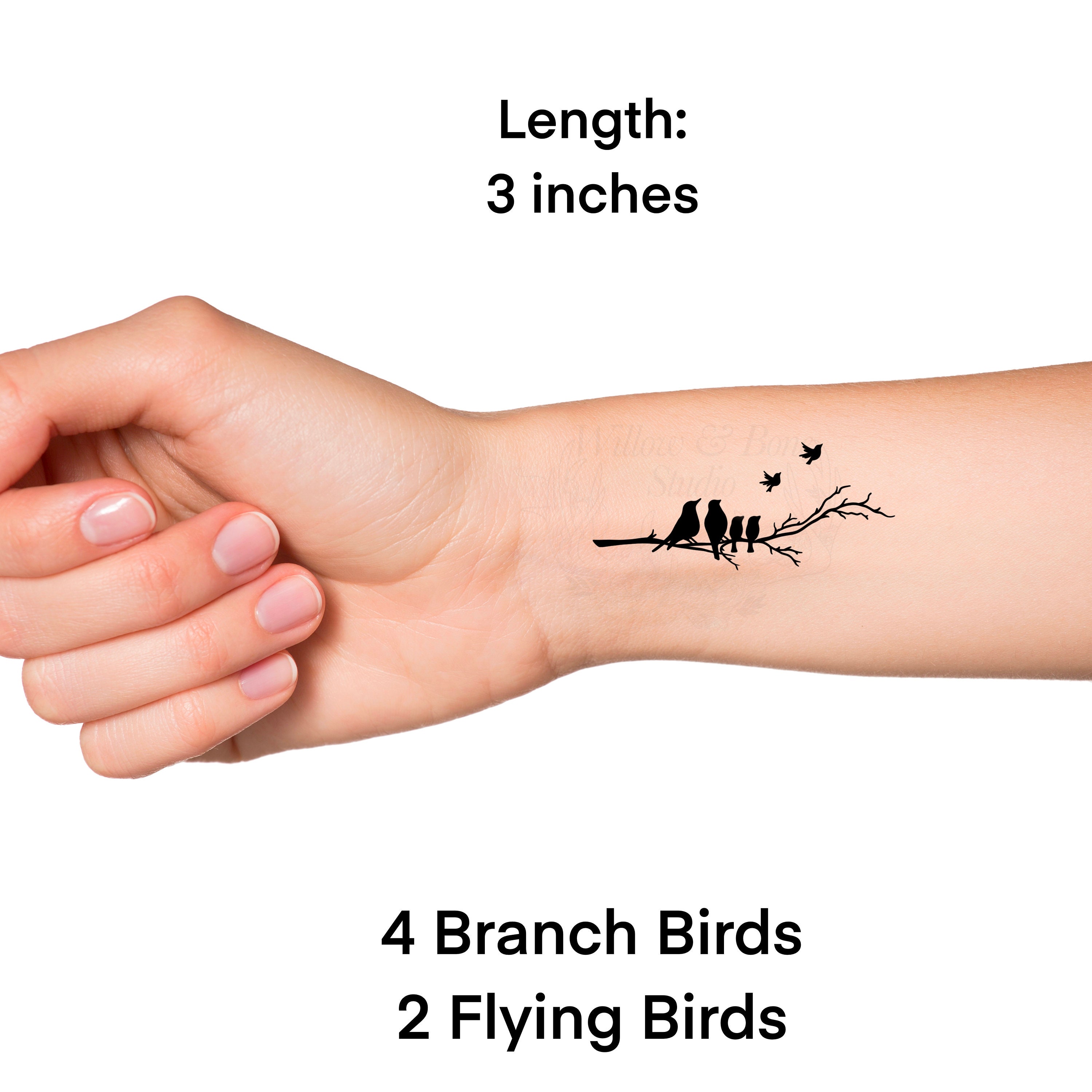 Birds On Wire Tattoo