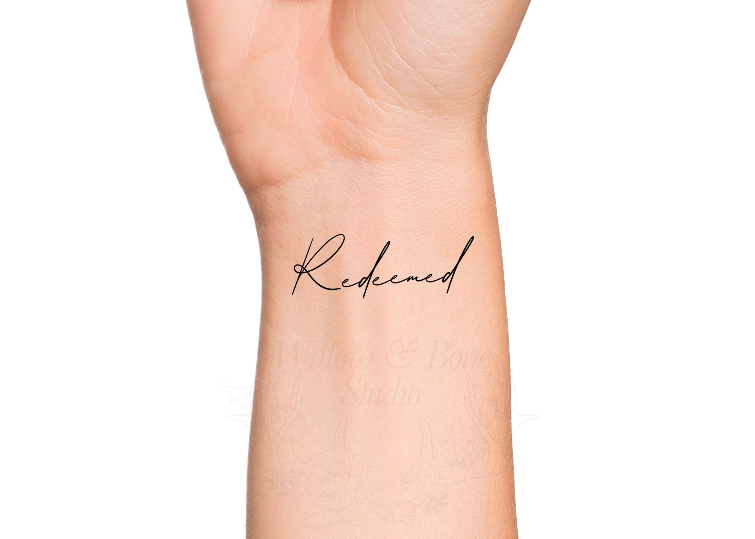 Redeemed Tattoo On Shoulder