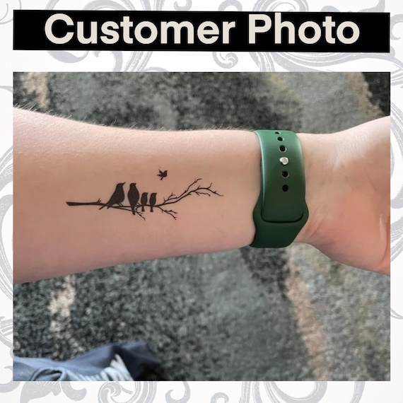 Love Birds Silhouette Tattoo