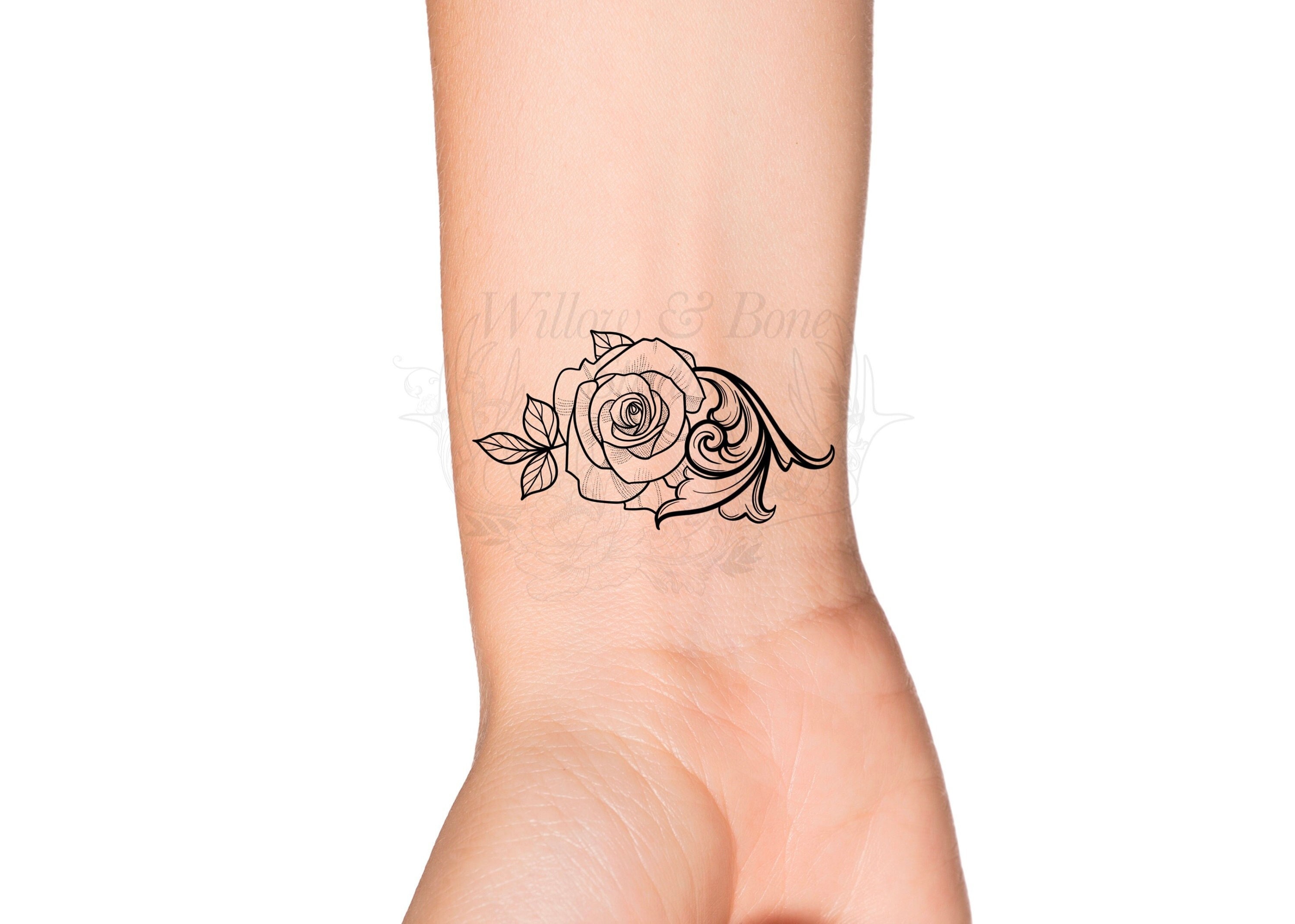 Filigree Tattoo Foot