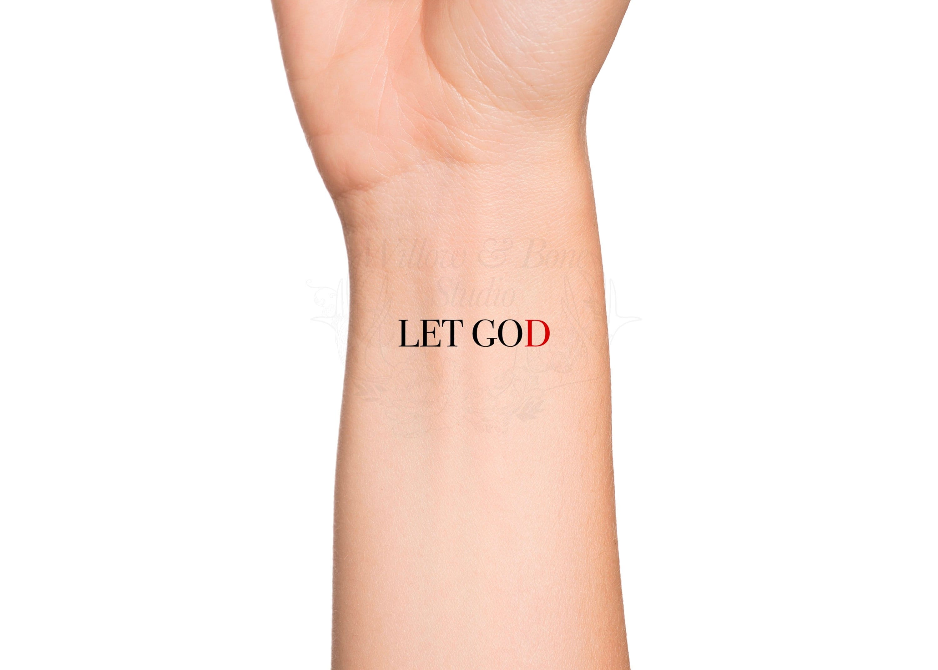 Let It Go Tattoo Design