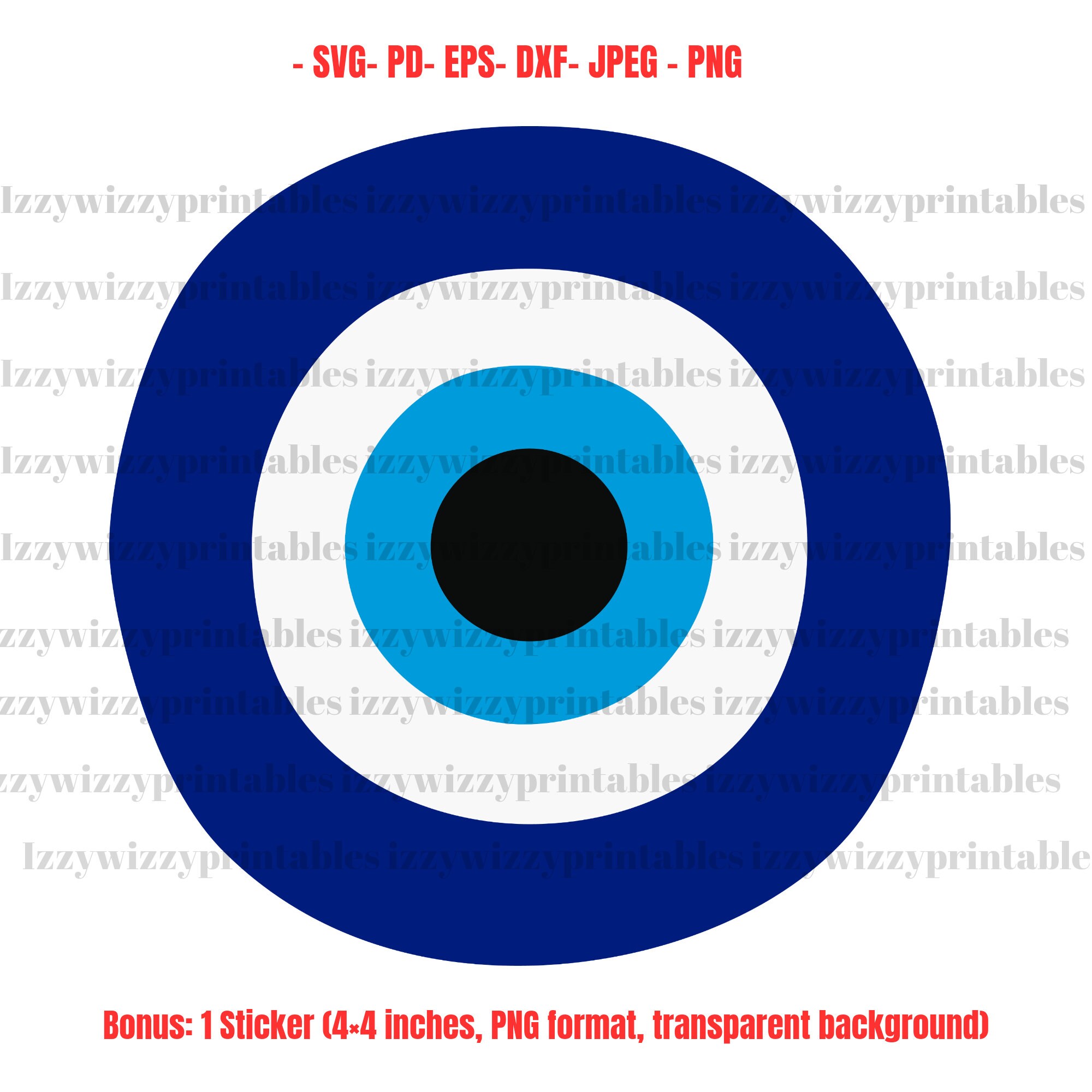 Turkish Eye Svg Evil Eye Ping Clipart No Bad Vibes Svg - Etsy