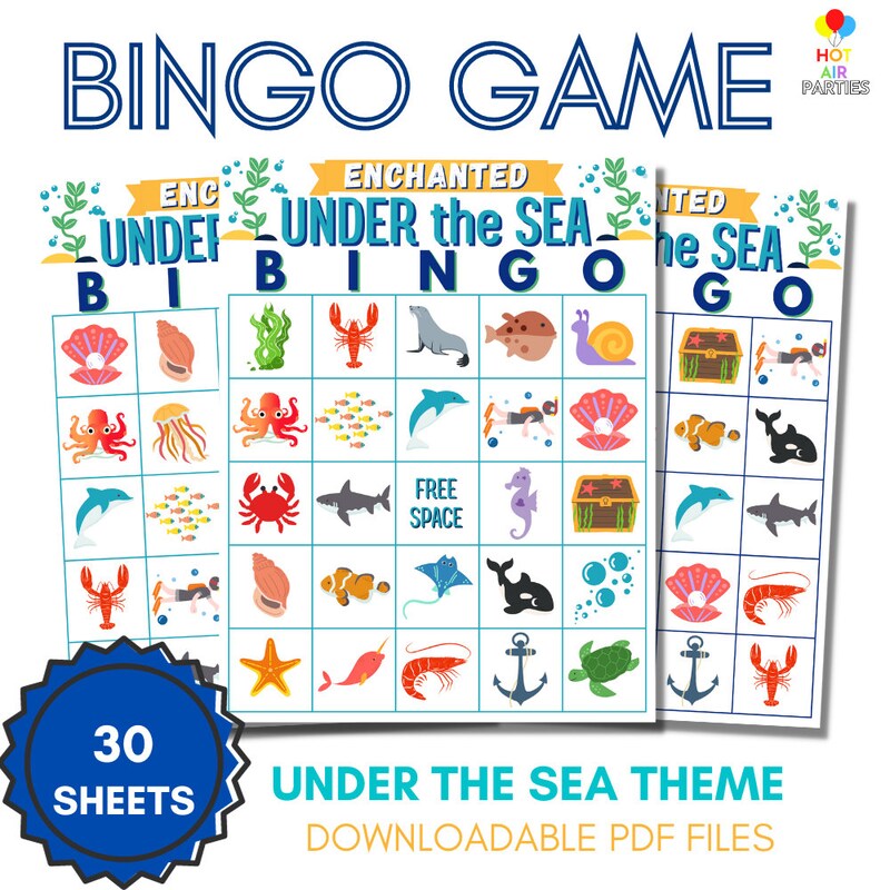 Sea Bingo - Etsy
