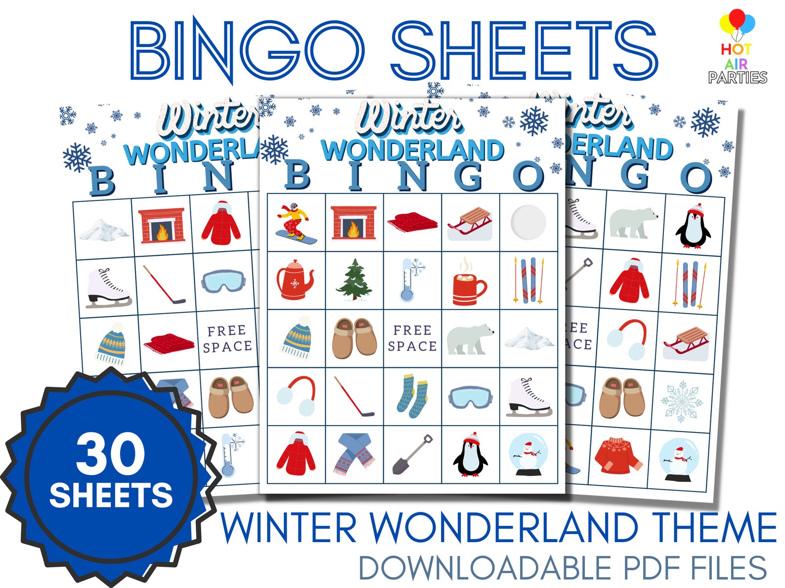 Winter Wonderland Printable/downloadable Bingo Game Winter - Etsy Canada