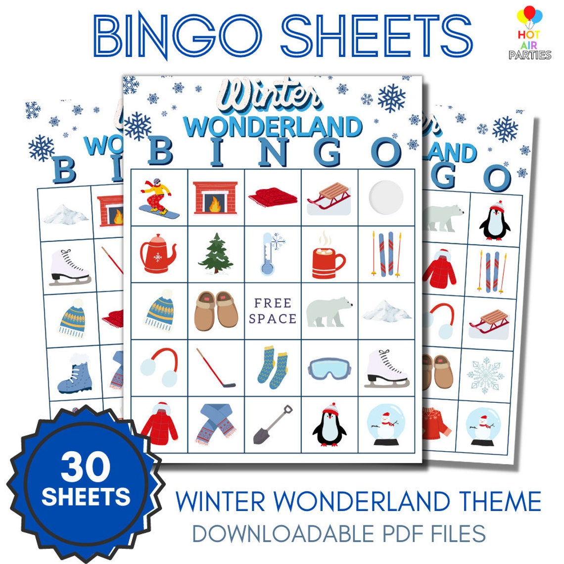 Winter Wonderland Printable/downloadable Bingo Game Winter - Etsy Canada