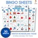 Winter Wonderland Printable/downloadable Bingo Game Winter Themed Bingo ...