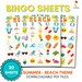 Beach Bingo Game: 30 Unique Cards, Summer Theme (digital Download) - Etsy