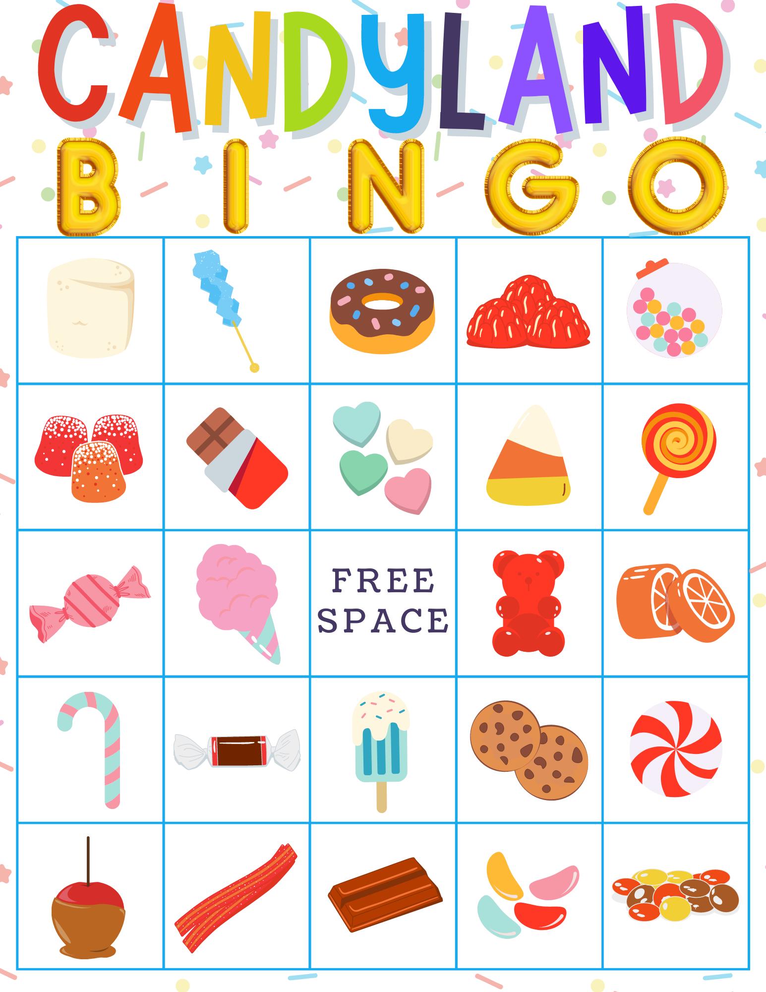 Candyland Bingo - Printable Game - 30 Sheets - Etsy