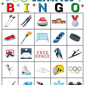 Winter Olympics Bingo - 30 Unique Cards (printable/downloadable) - Etsy ...