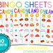 Candyland Bingo - Printable Game - 30 Sheets - Etsy